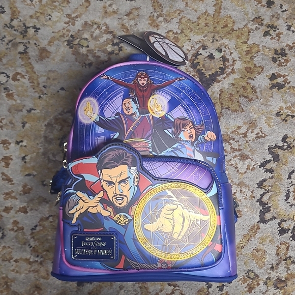 Marvel | Bags | Marvel Blue Backpack With Cartoon Artwork | Poshmark